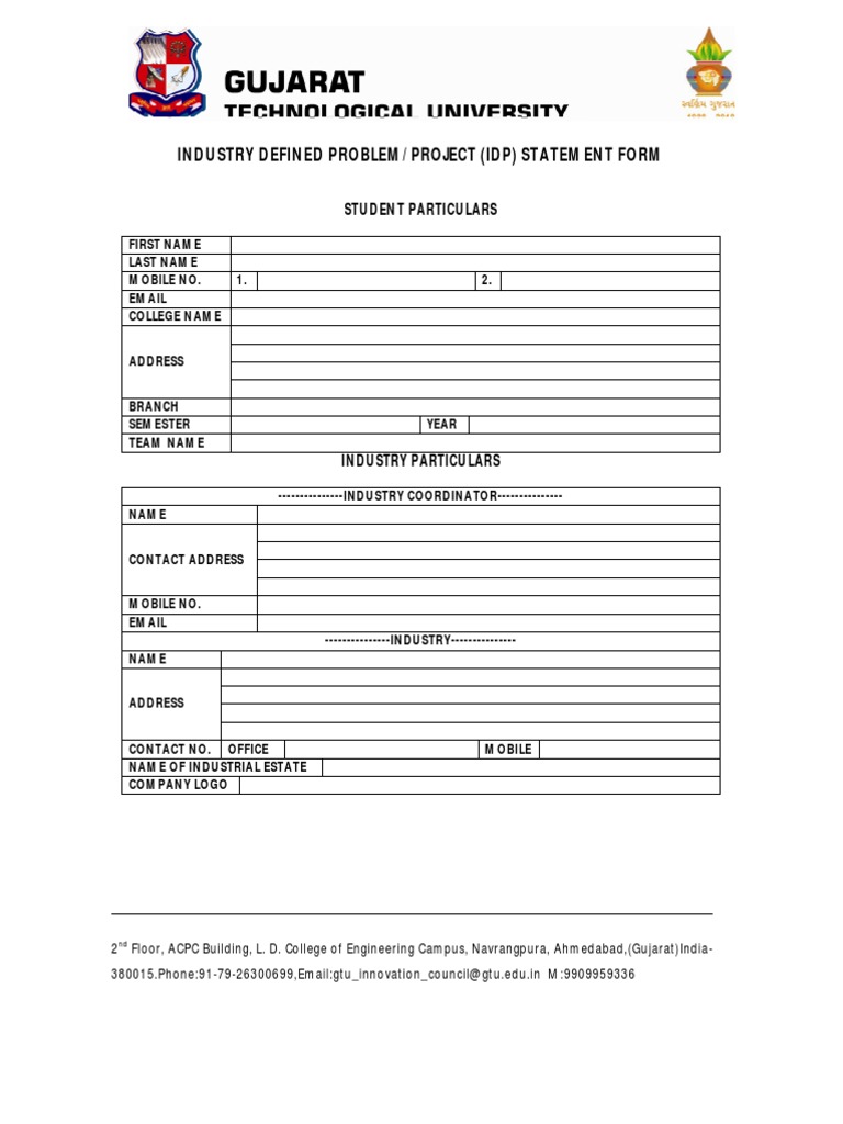 IDP Project Submission Guidelines | PDF