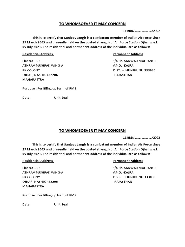 Posting Strength Certificate | PDF