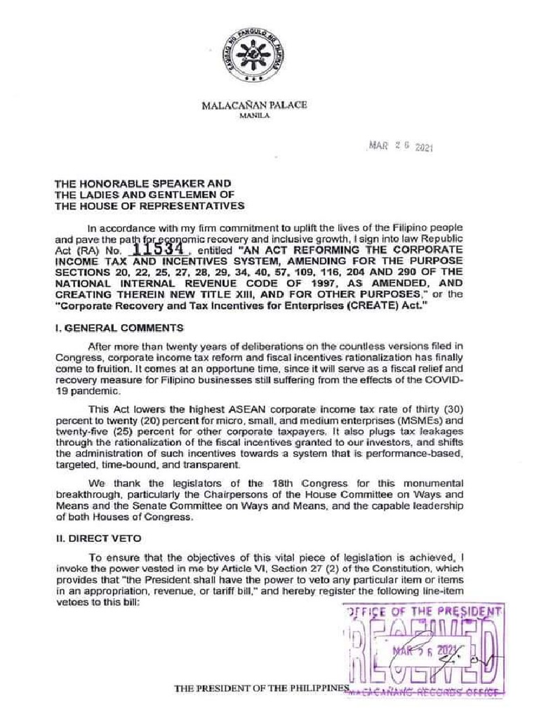 Create Ra 11534 | PDF