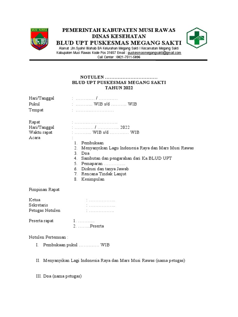 Format Notulen | PDF
