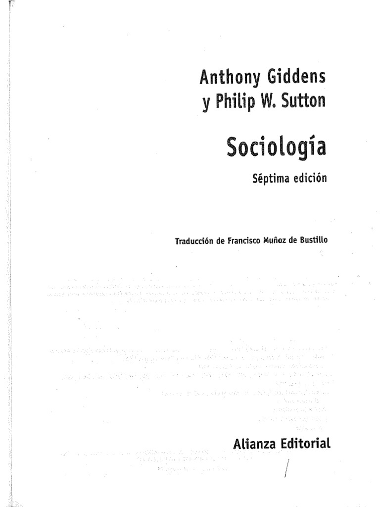 10 Sociología de Anthony Giddens | PDF