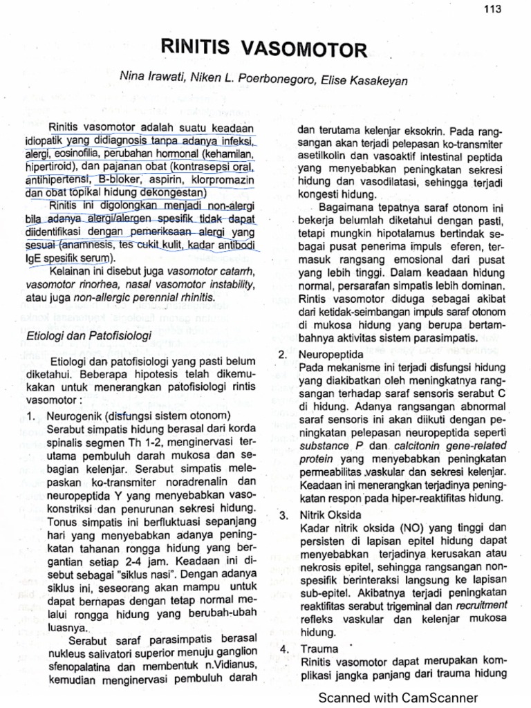 Rinitis Vasomotor Dan Medikamentosa Pdf