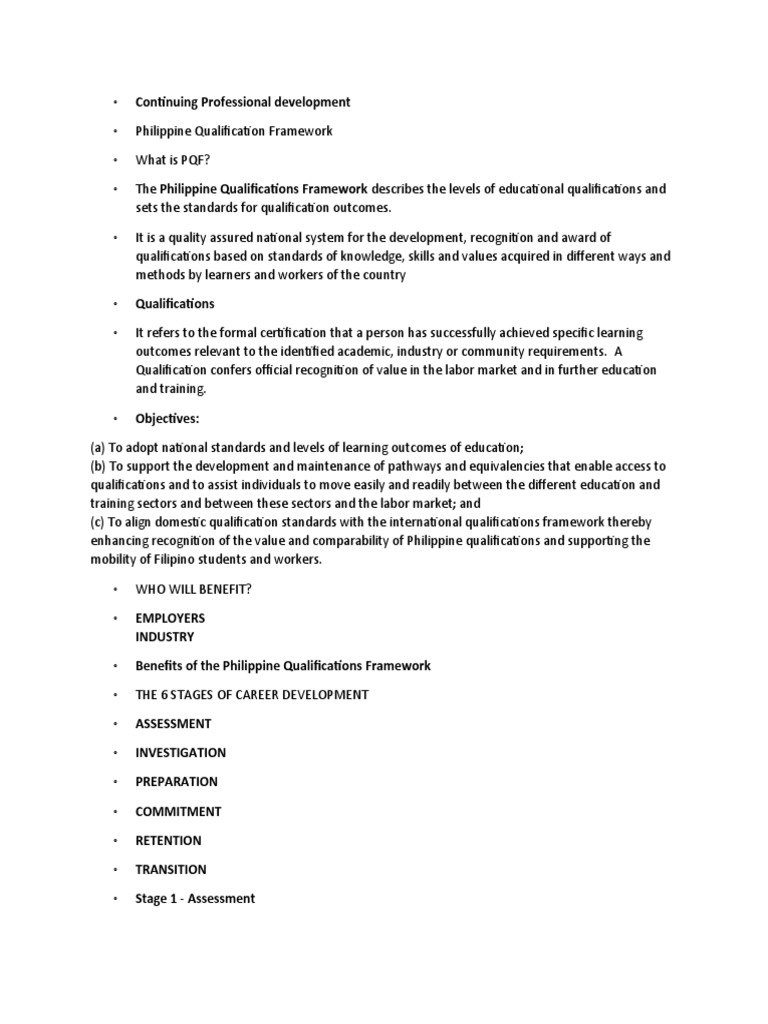 Continuing Professional Development Handout 2 | PDF | Résumé | Nursing