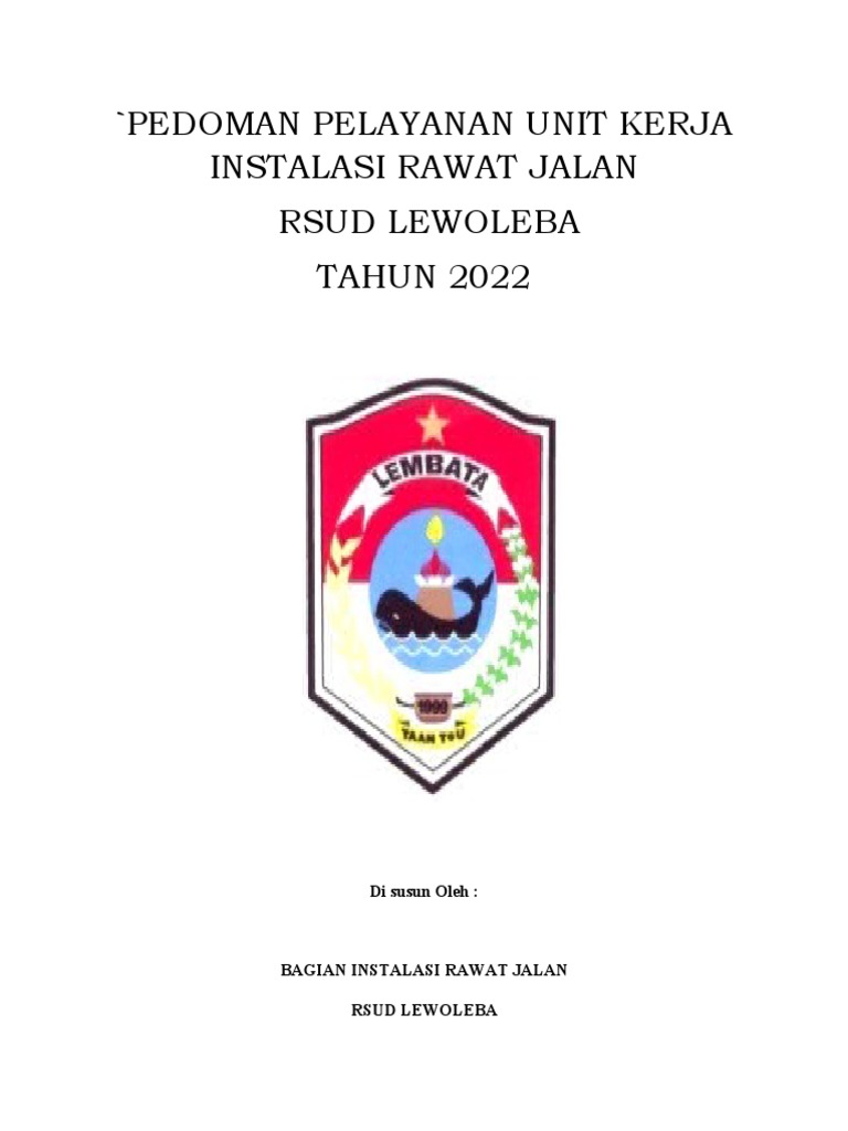 STANDAR KETENAGAAN DI UNIT INSTALASI RAWAT JALAN RSUD LEWOLEBA | PDF