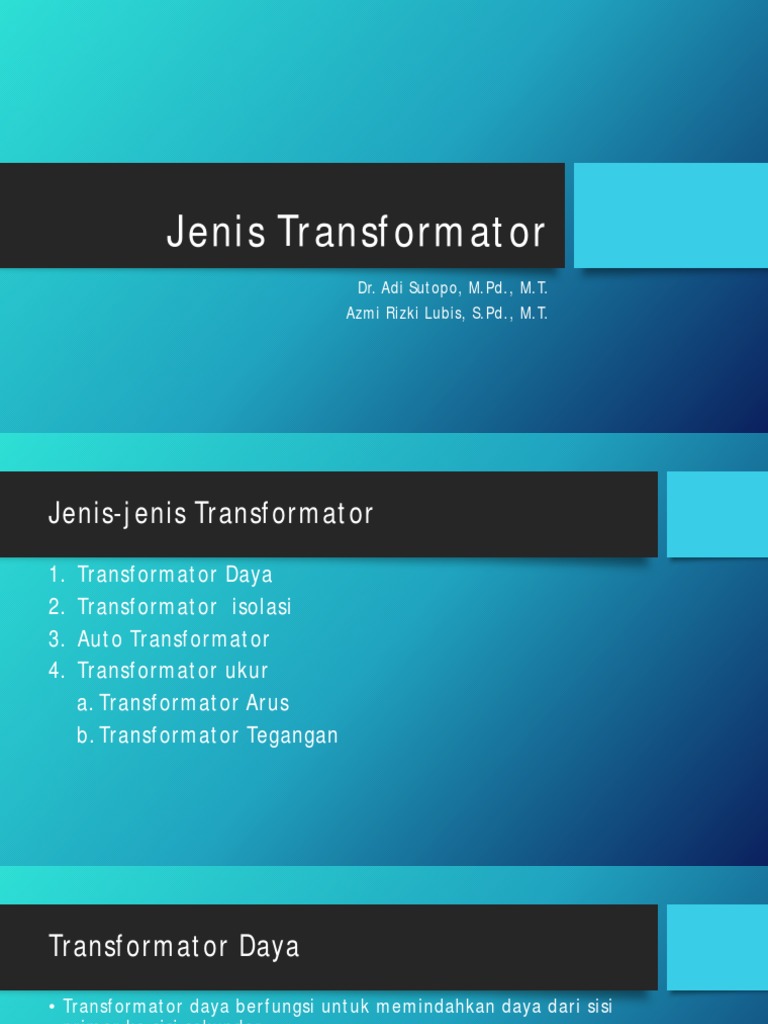 3-Jenis Transformator | PDF