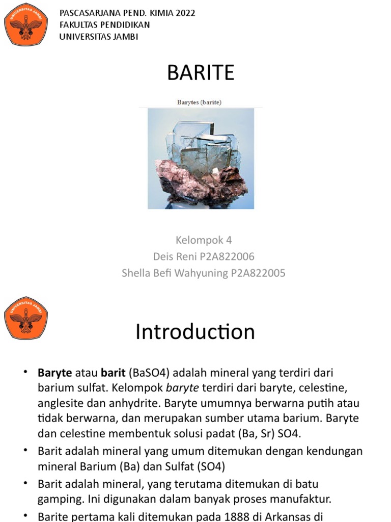 Barite Fix | PDF
