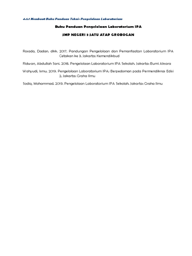 Panduan & Program Lab IPA SMP 2022/2023 | PDF | Teknologi & Rekayasa