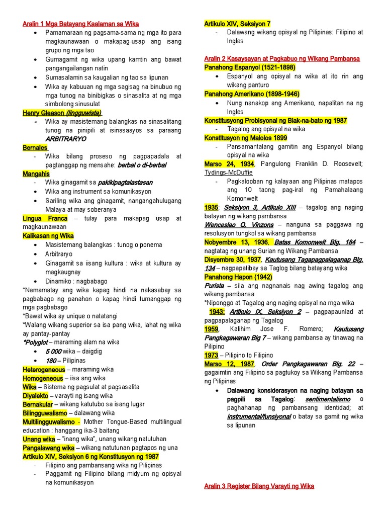 Komunikasyon Humss 1 Reviewer | PDF