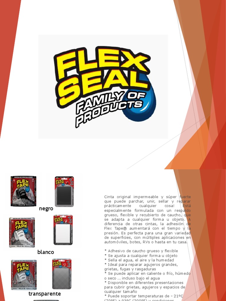 Flex Seal | PDF | Agua | Física Aplicada e Interdisciplinaria