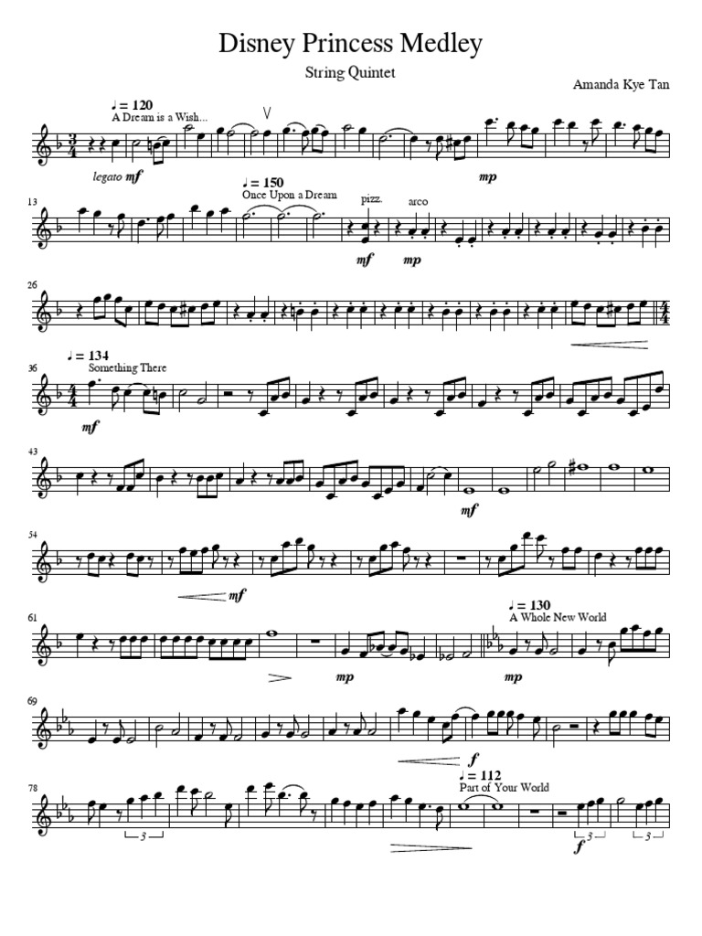 Disney Princess Medley | PDF