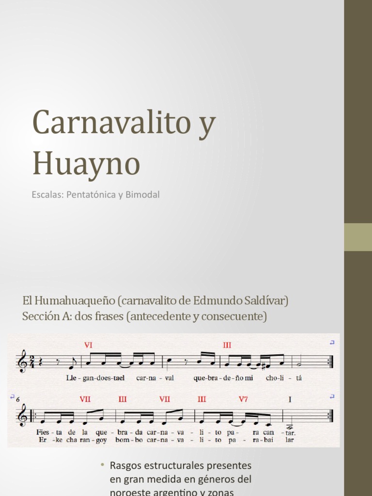 Carnavalito y Huayno | PDF | Ritmo | Bailes