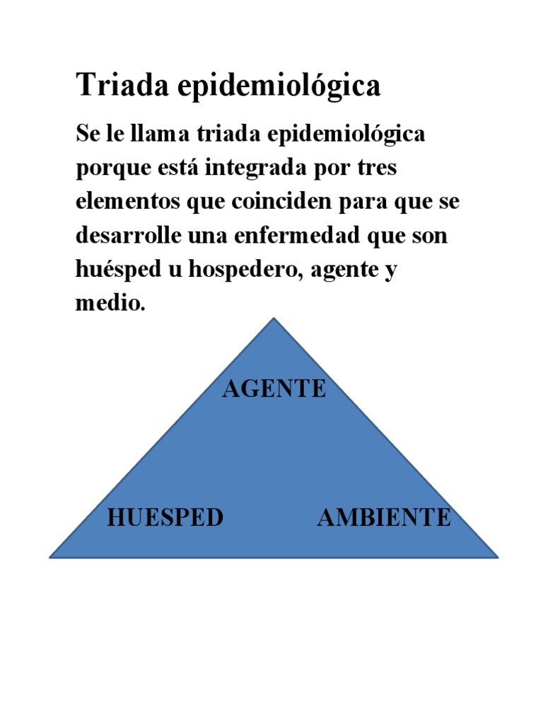 Triada Epidemiológica | PDF