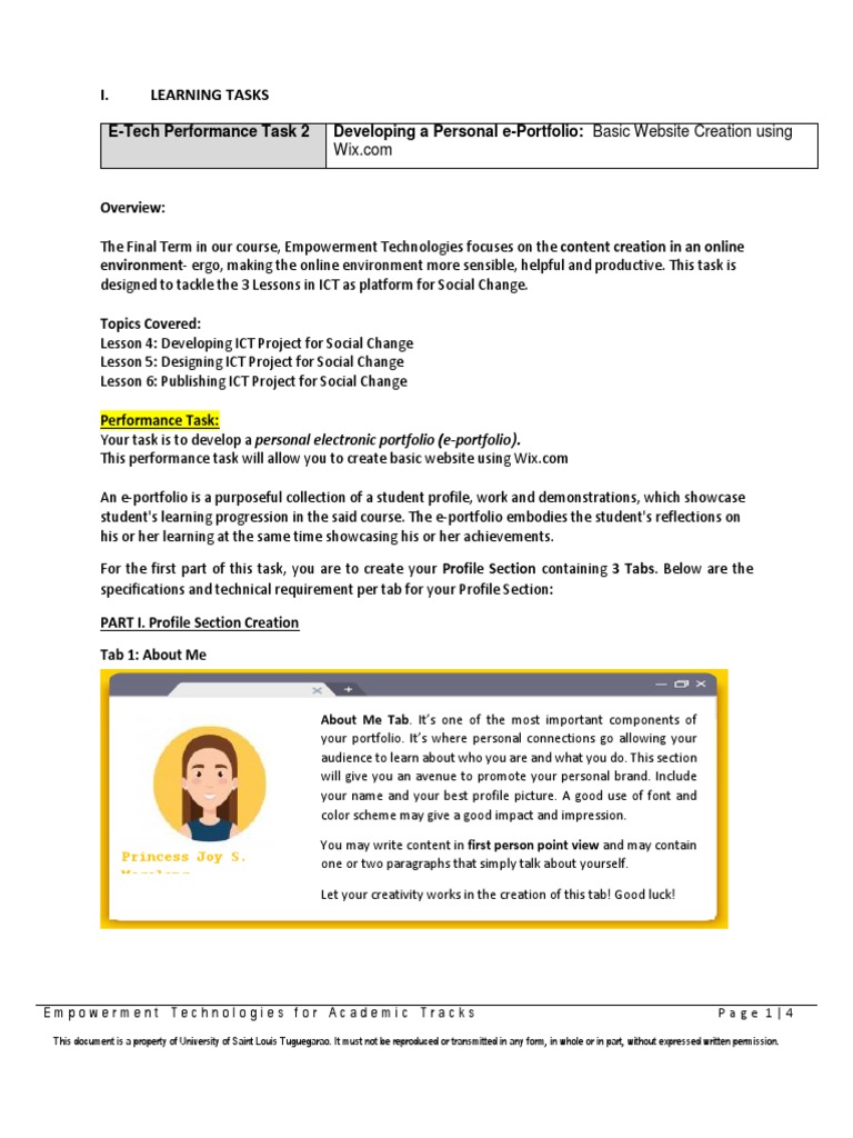 Finals - Performance Task 2 Guidelines | Download Free PDF | Page ...