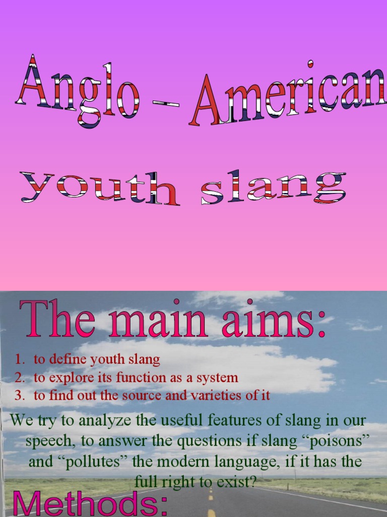 Anglo - American Youth Slang | PDF | Linguistics