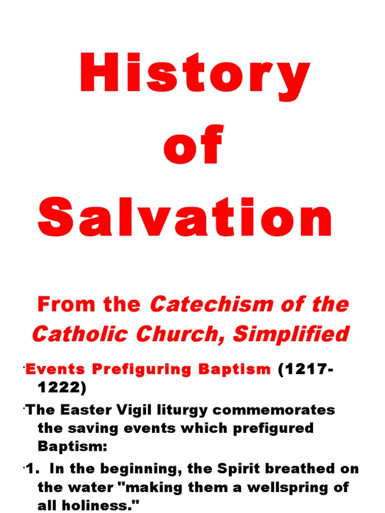 Salvation History and Baptism Insights | PDF