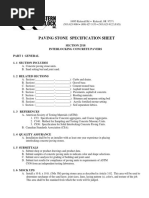 Bedding and Jointing Sand Specifications | PDF | Sand | Concrete