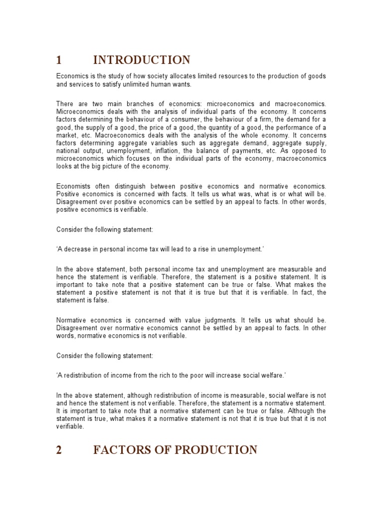 Module 1 Economic | PDF | Economics | Microeconomics