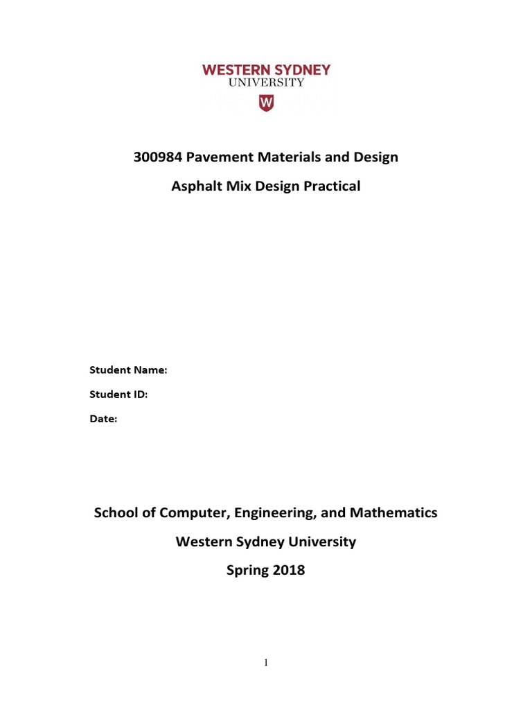 Lab1 Manual Pavement Materials | PDF | Density | Asphalt Lab1 Manual Pavement Materials | PDF | Density | Asphalt