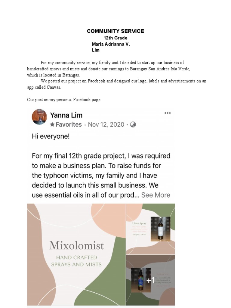 3 Sample Community Service Portfolio | PDF | Wellness