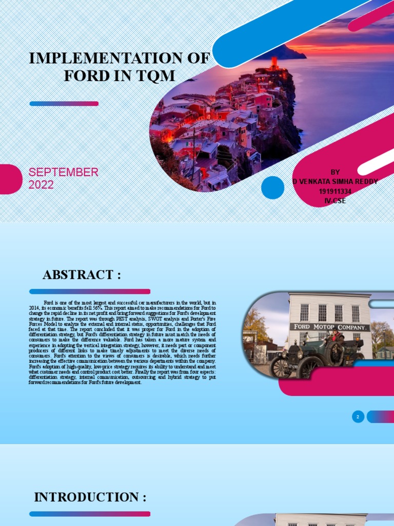Implementation of Ford in TQM | Download Free PDF | Strategic ...