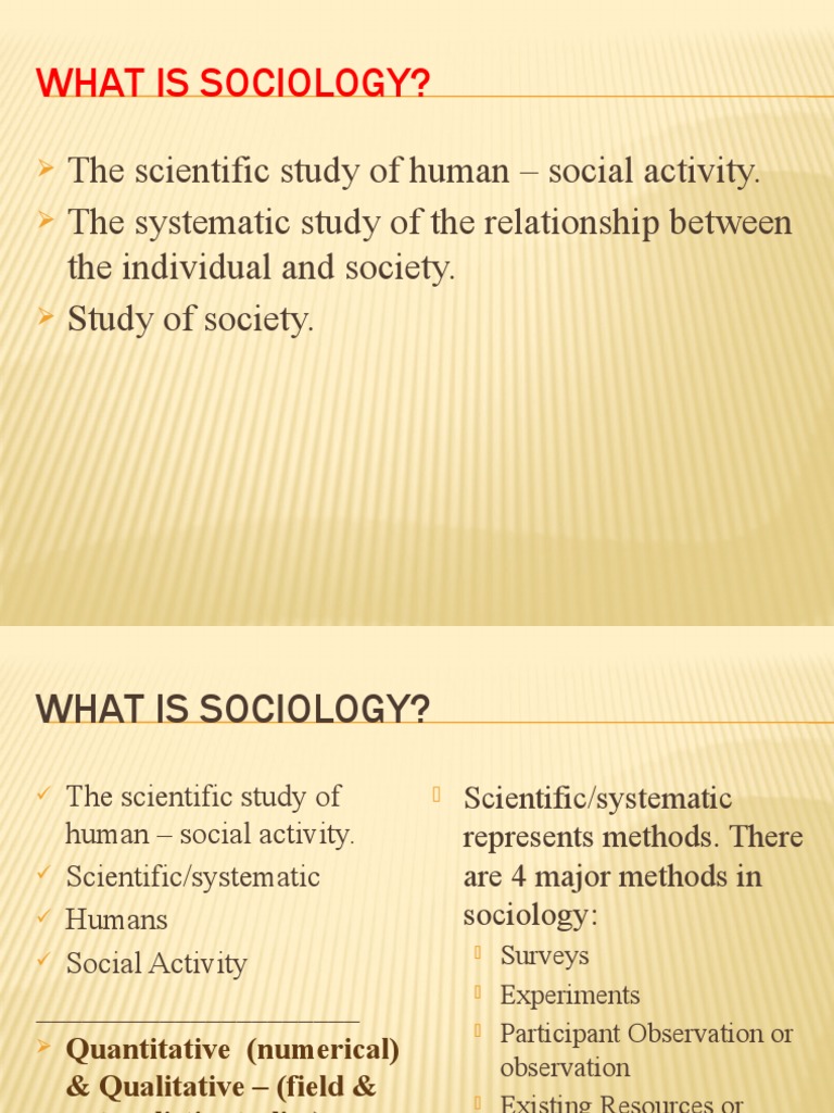 Intro to Sociology Concepts | PDF | Sociology | Social Structure