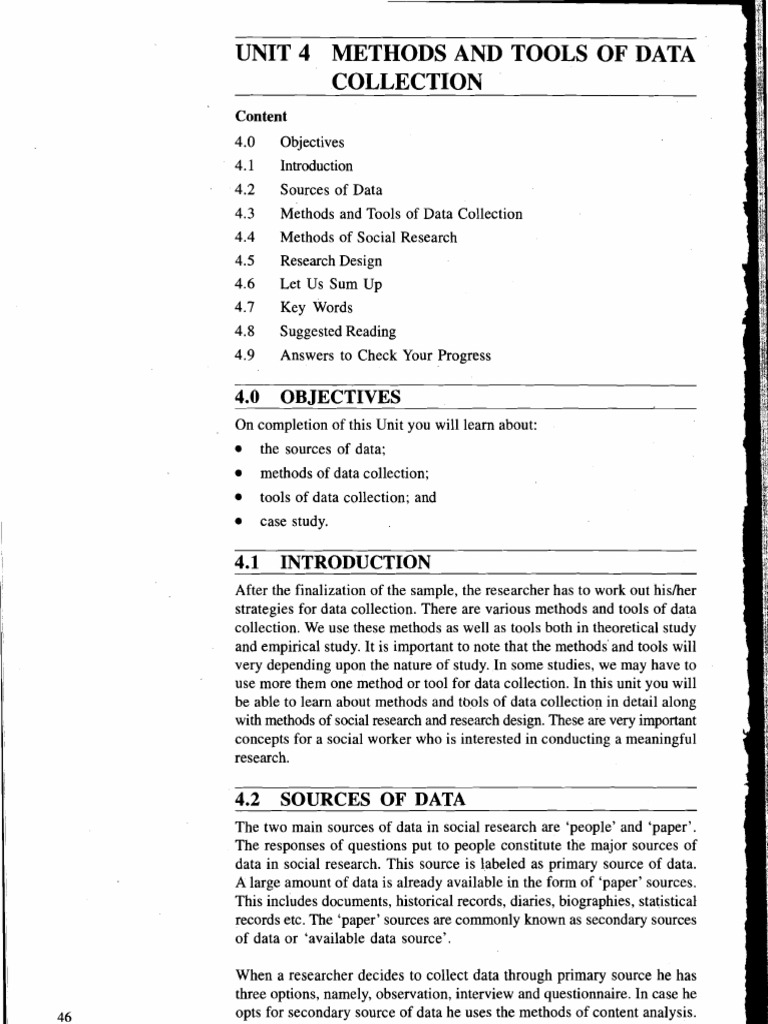 Methods of Data Collection With Question | PDF | Interview | Questionnaire