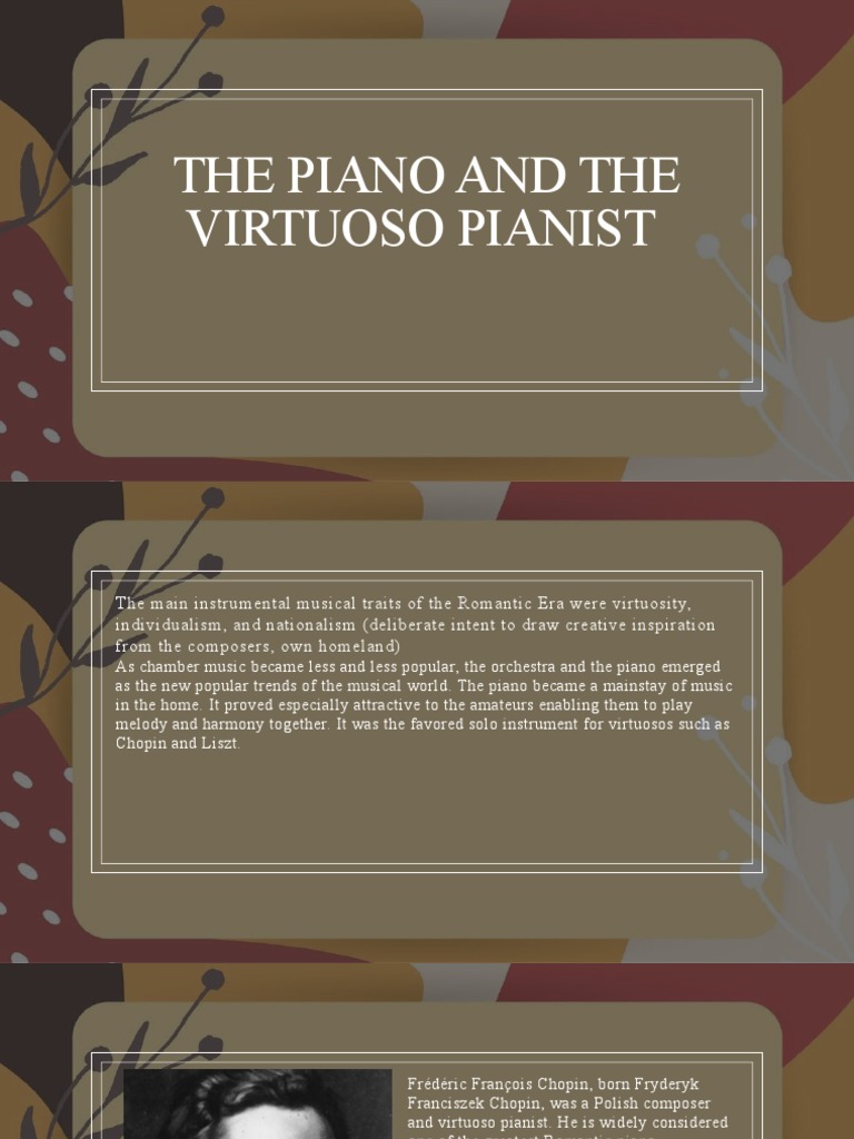 Music Lesson 9 Piano and Virtuoso Pianist | PDF | Frédéric Chopin ...