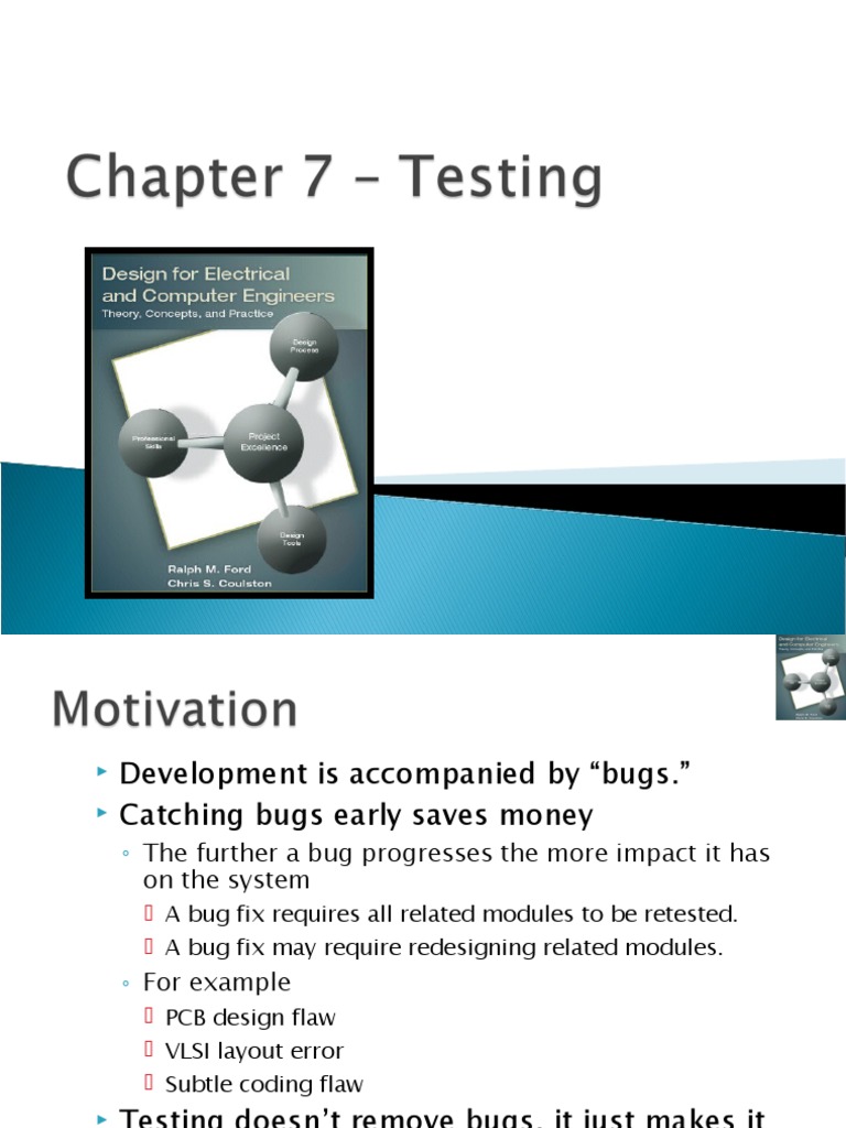 Ch07 Testing Pdf Software Bug Software Testing