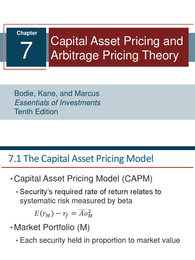 Ch7 CAPM & APT | Download Free PDF | Capital Asset Pricing Model ...