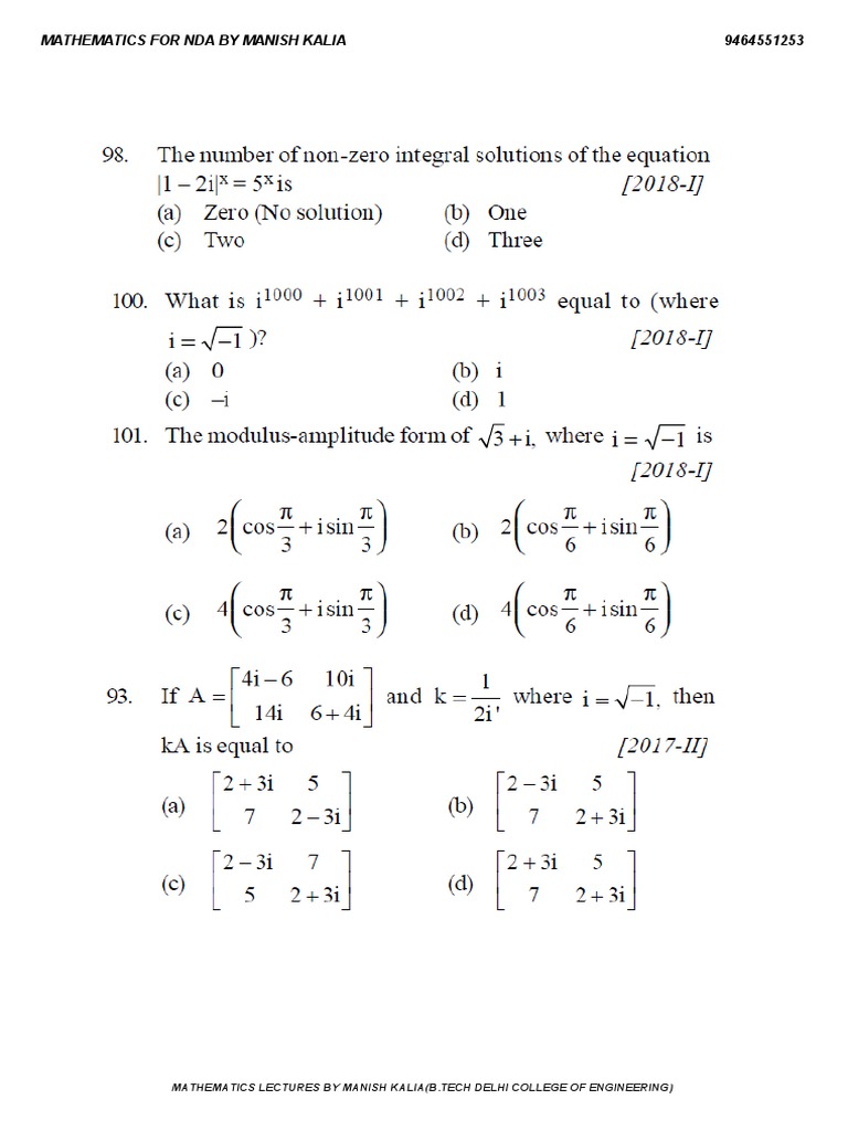 EXTRA PRACTICE Matrices and Complex | PDF | Teaching Methods & Materials | Art