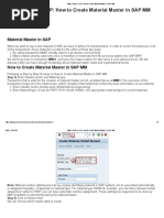 How To Change Material Master Data (MM02, MM03) in SAP | PDF | Information Technology | Software