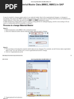 How To Change Material Master Data (MM02, MM03) in SAP | PDF | Information Technology | Software