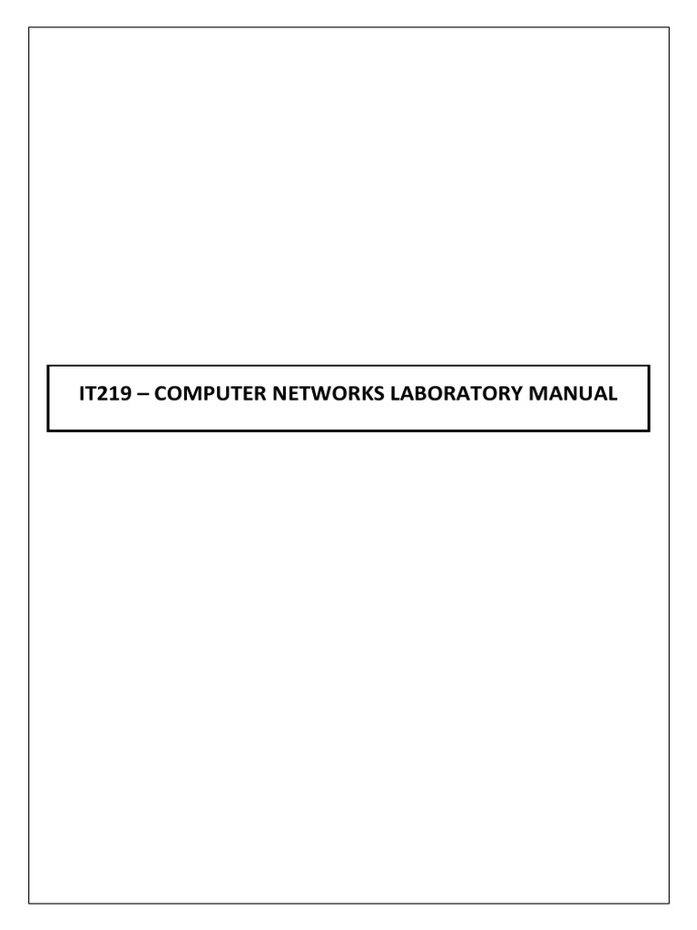 CN Lab Manual | PDF | Port (Computer Networking) | Network Socket