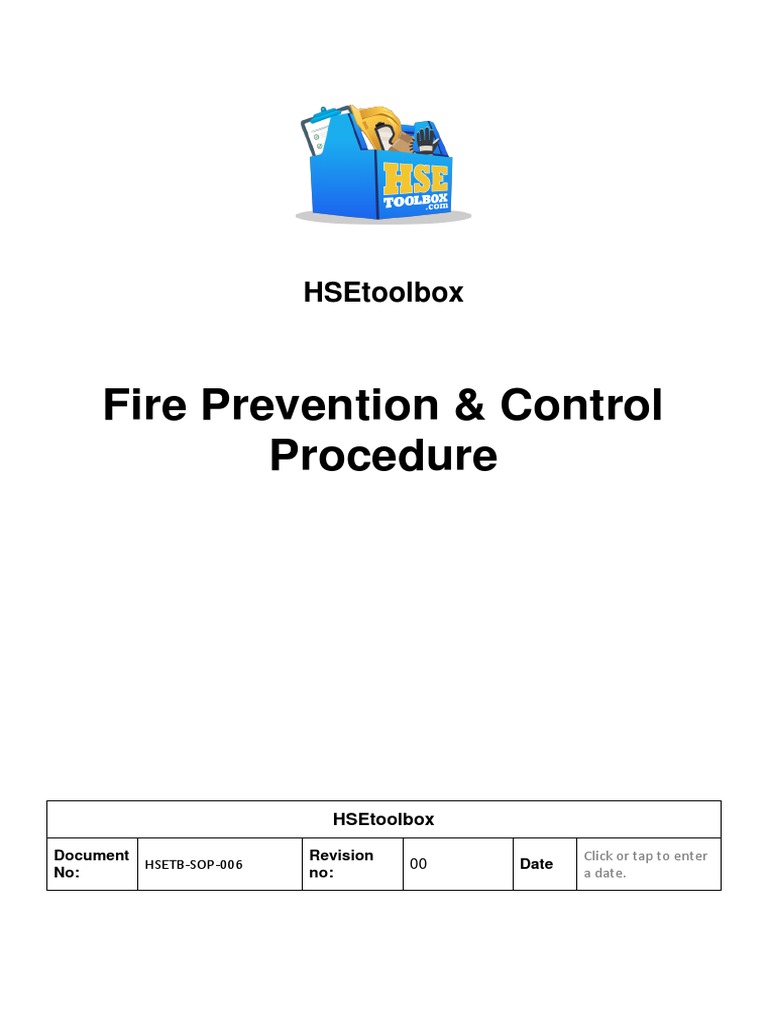 Fire Prevention & Control SOP Guide | PDF