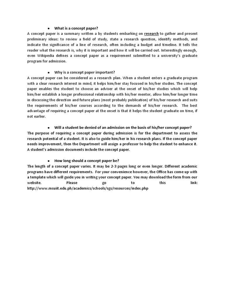 Concept Paper Notes | PDF | Business | Art