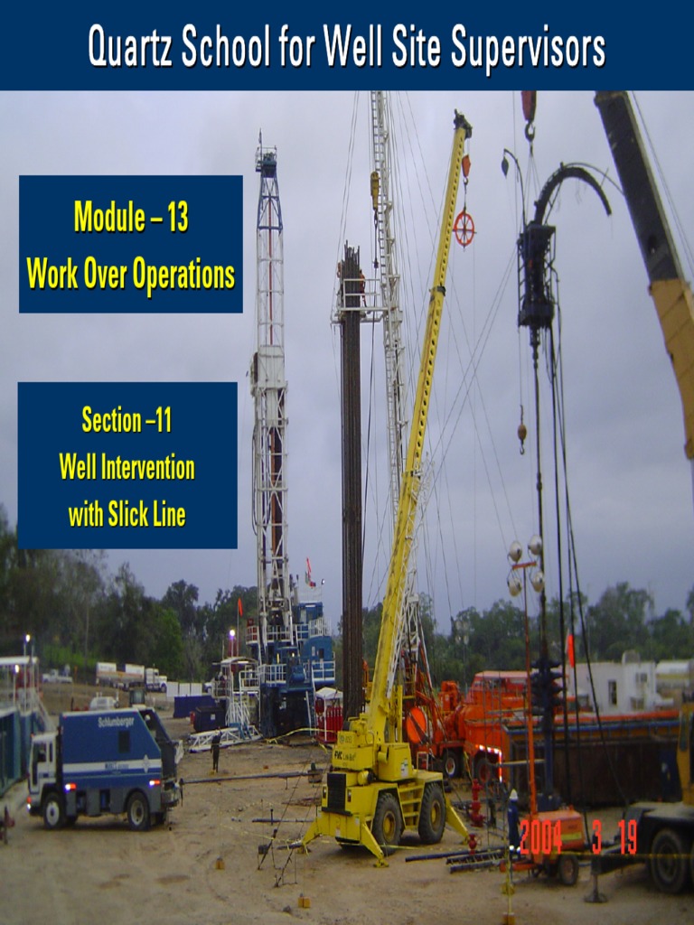 11 Slickline Operations | PDF | Manufactured Goods | Mechanical Engineering