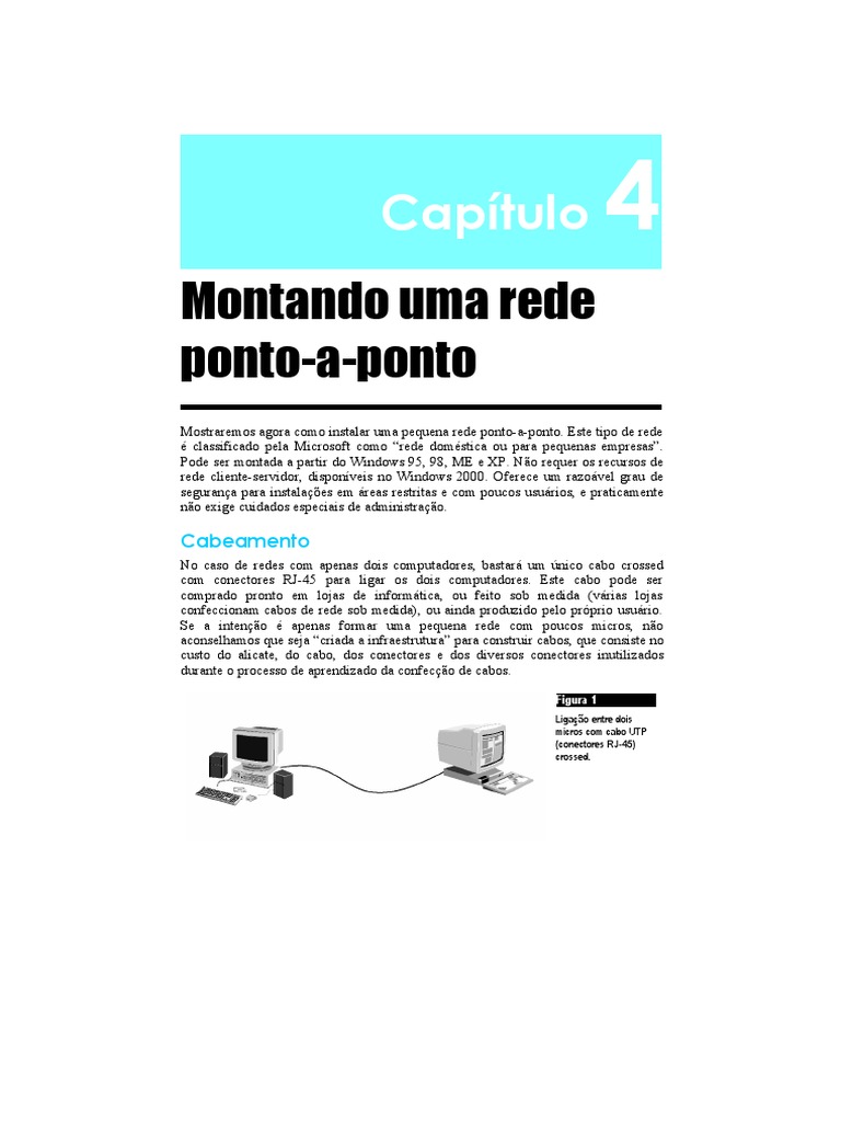 Instalação de Rede Ponto-a-Ponto | PDF | Rede de computadores ...