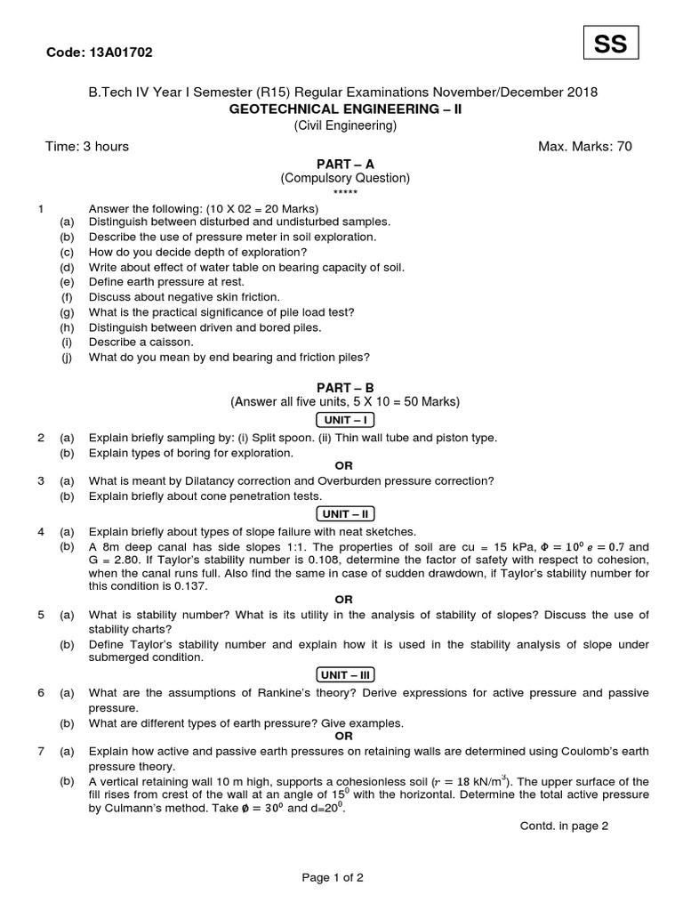 02 Geotechnical Engineering - II | PDF | Geotechnical Engineering ...