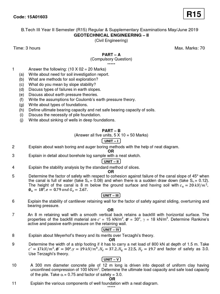 03 Geotechnical Engineering - II | PDF | Geotechnical Engineering | Soil