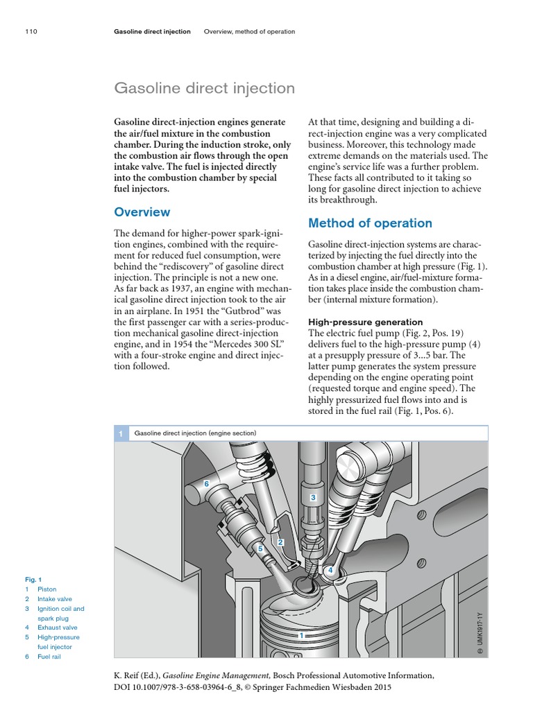 Gasoline Direct Injection: Method of Operation | PDF | Fuel Injection ...