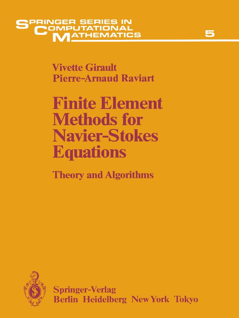 1986 Book Finiteelementmethodsfornavier Pdf Finite Element Method Nonlinear System