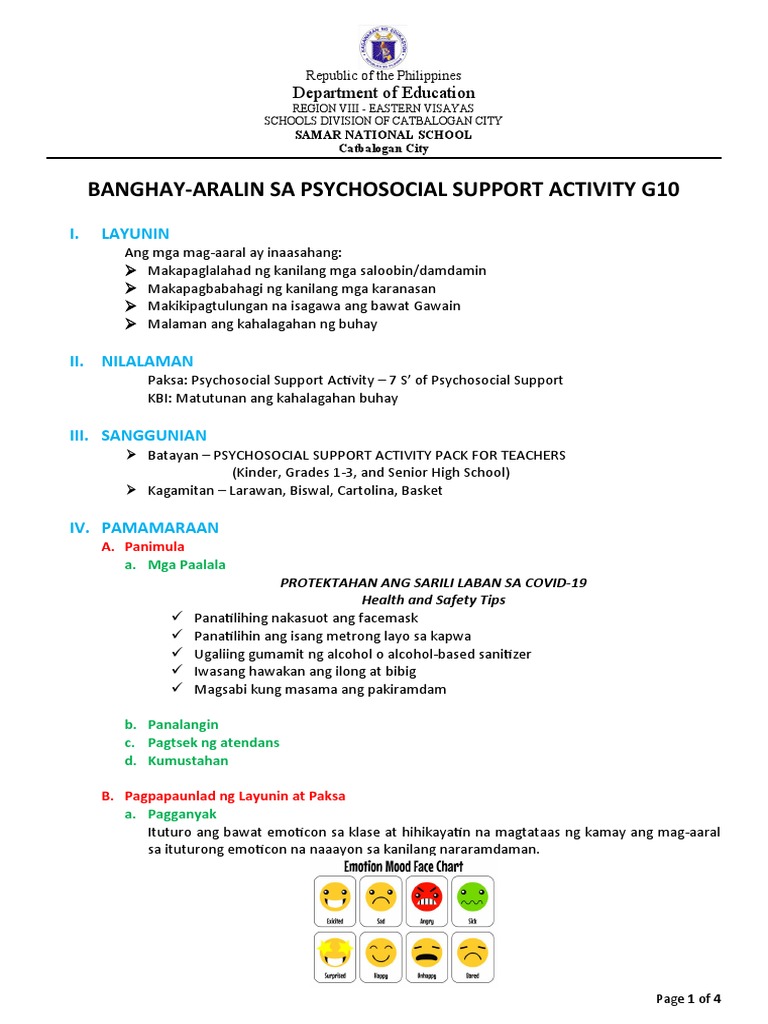 LP Sy 21 22 Q3 Day 1 Psychosocial | PDF | Emotions | Cognition
