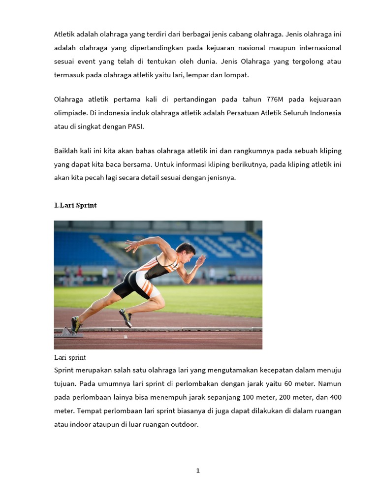 Tugas Kliping Penjas | PDF