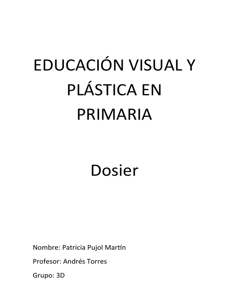 Educación Visual y Plástica en Primaria | PDF | Pinturas | Dibujo