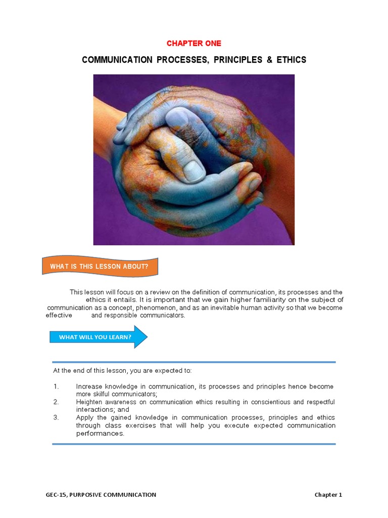 Communication Processes Principles and Ethics | PDF | Communication | Public Speaking