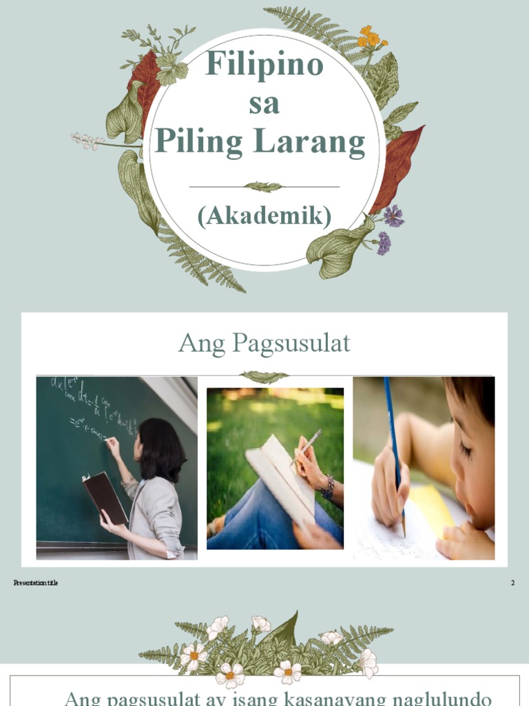 Fil Week12 | PDF
