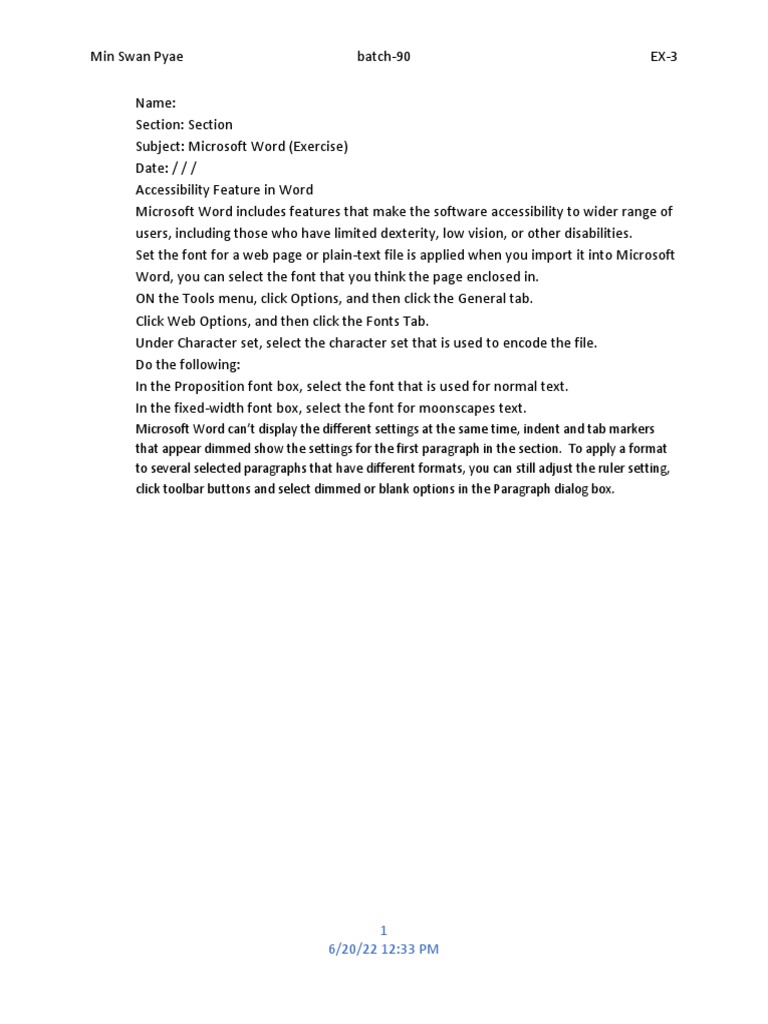 EX-3:20.6.2022:Min Swan Pyae:b-90 | PDF | Microsoft Word | Paragraph