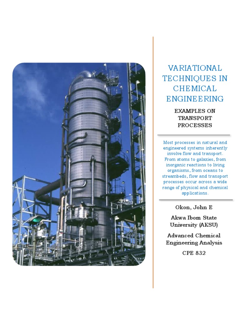 Variational Techniques in Chemical Engineering | PDF | Wetting ...