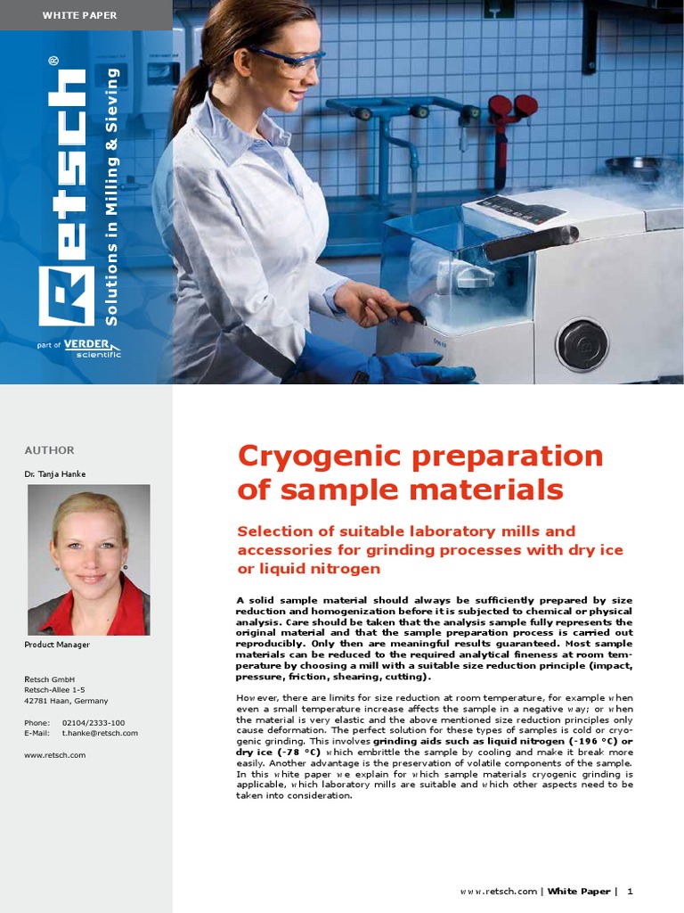 Whitepaper Cryogenic Grinding 0216 en | PDF | Mill (Grinding) | Cryogenics