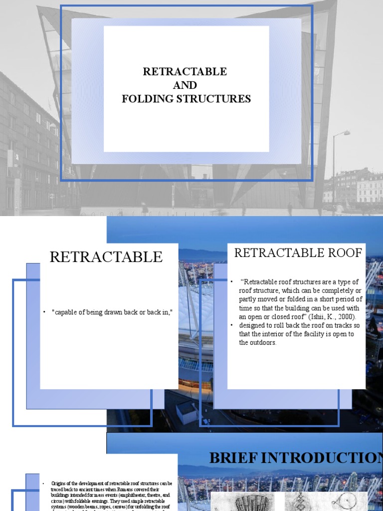Retractable Roof Structures Overview | PDF | Roof | Dome